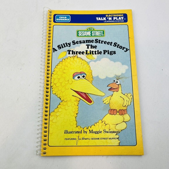Toys | A Silly Sesame Street Story The Three Little Pigs Book Only Talk ...